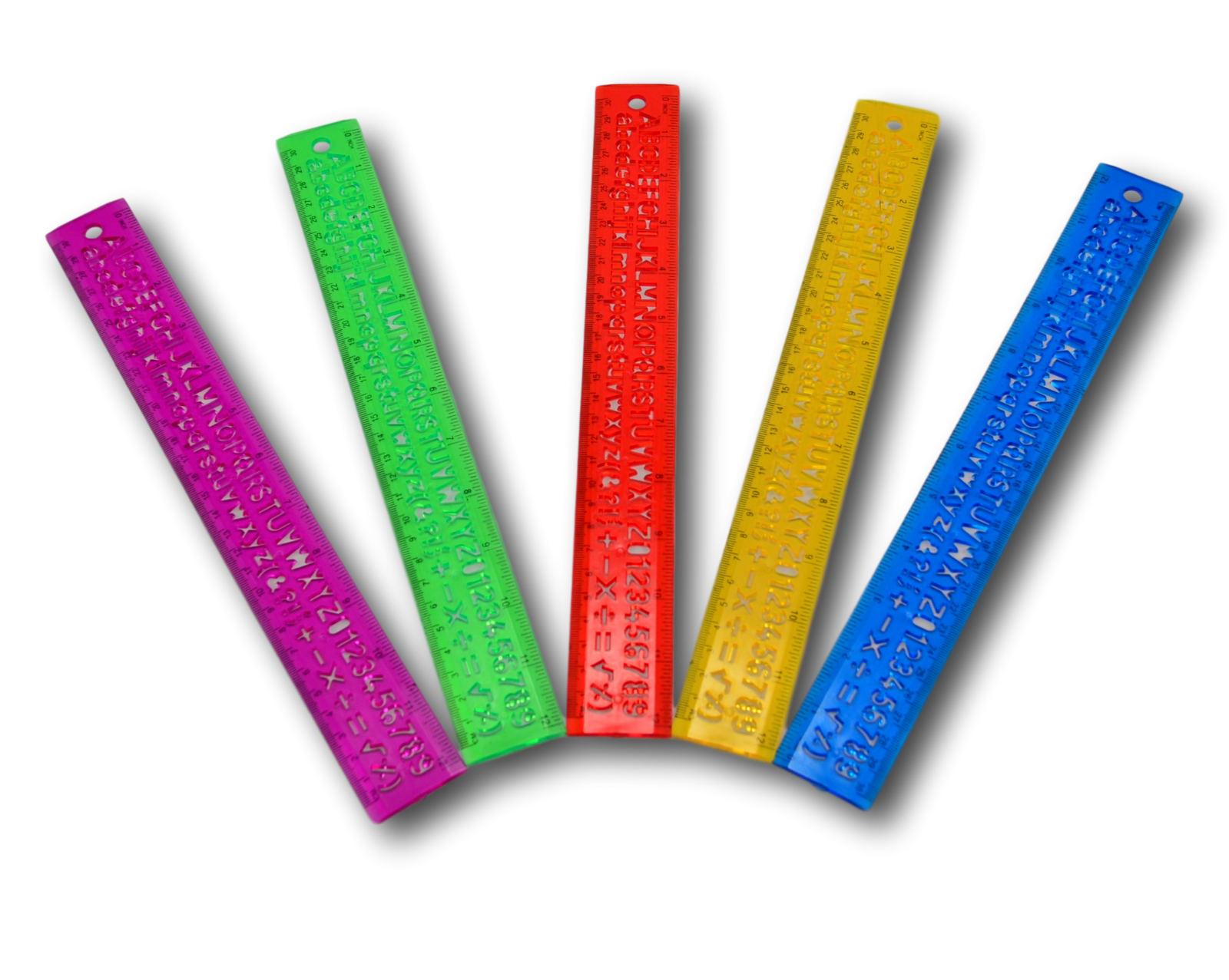 12 Inch/30cm Classroom Rulers for Kids in Bulk Shatterproof & Flexible ...