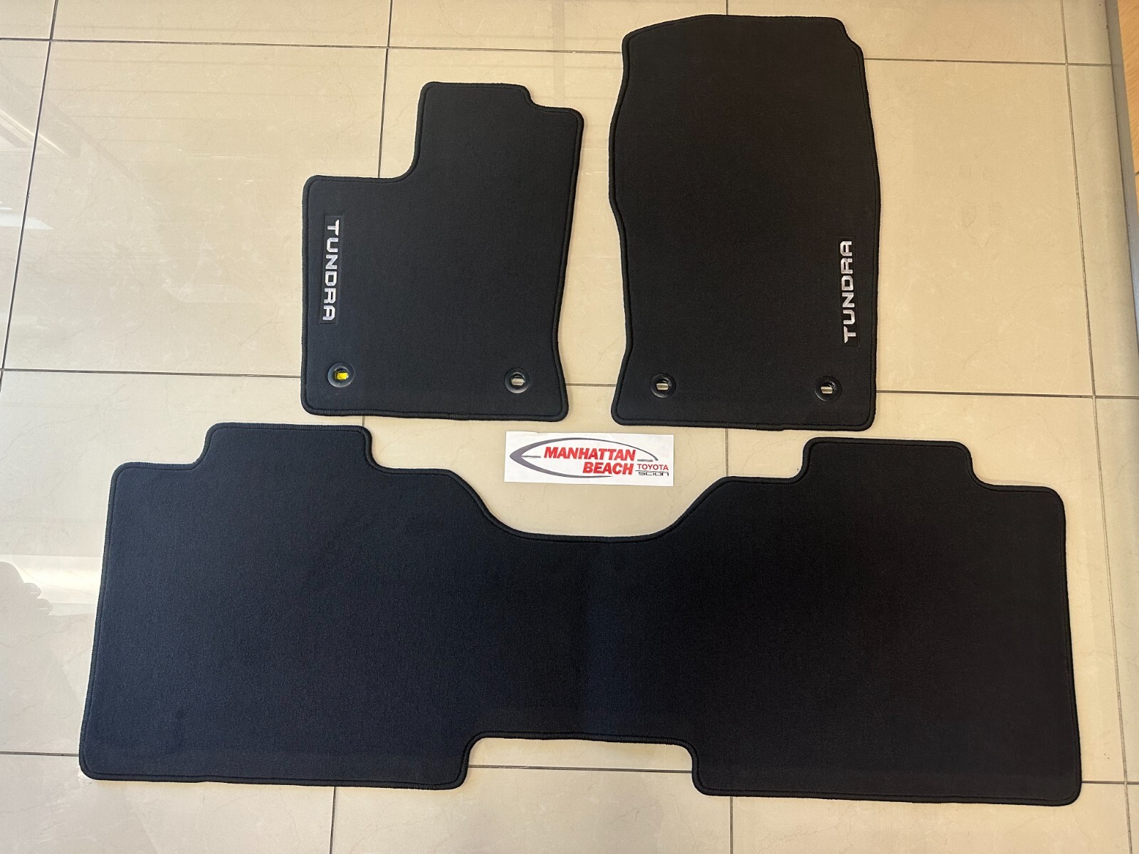 22-25 TUNDRA CREWMAX OEM BLACK CARPET FLOOR MATS PT919-34220-20 GENUINE ...