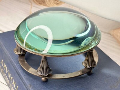 Antique Desk Magnifying Glass Vintage Style Magnifier Reading ...