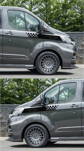 Ford Transit Custom Graphics Wing Decal Side Stripe RS Edition Any Year ...