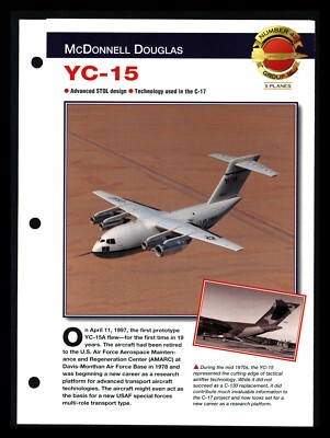 "YC-15 MCDONNELL DOUGLAS" Aircraft of World Spec Sheet X-Planes 16.42 ...