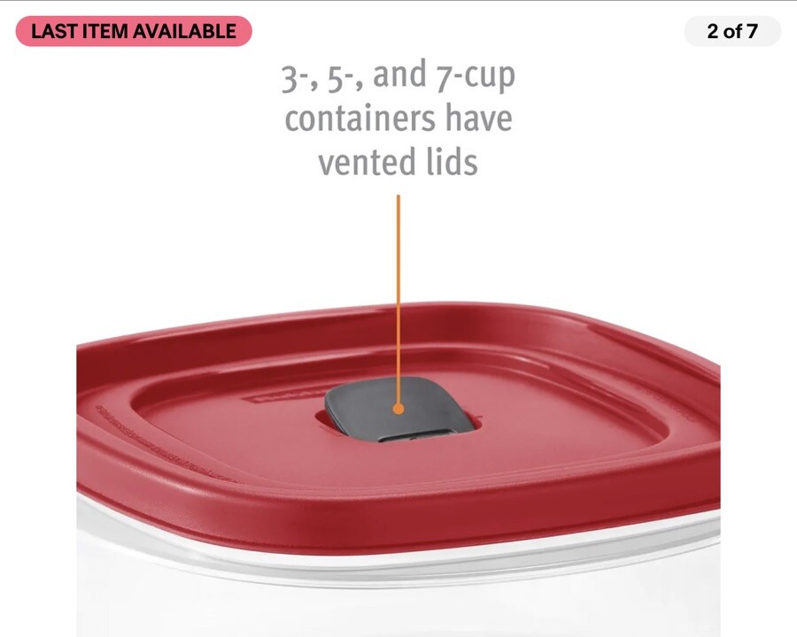 Rubbermaid 60-Piece Food Storage Containers with Lids, Salad Dressing ...