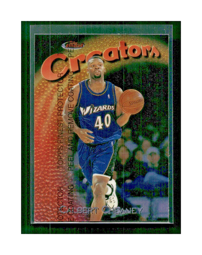 1997-98 Finest Washington Wizards Basketball Card #205 Calbert Cheaney ...