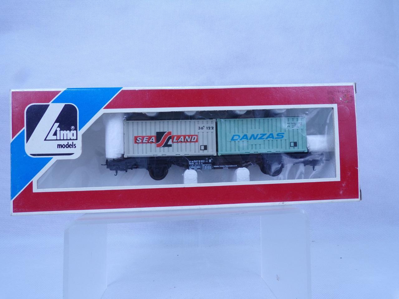Boxed Lima container wagon Danzas and Sealand HO scale 302856 1J13 | eBay