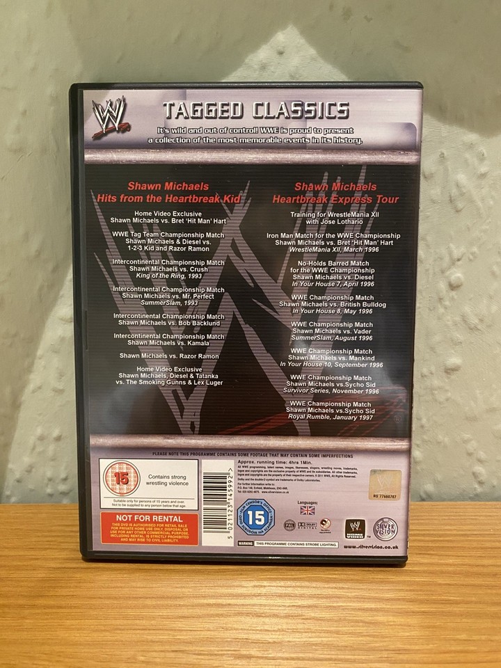 WWE Tagged Classics Shawn Michaels Wrestling dvd WWF | eBay UK