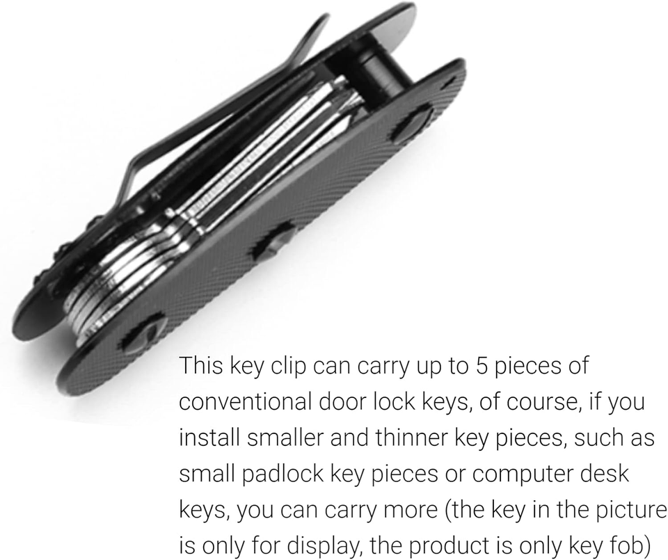 Key Holder Clip, Aluminum Key Holder Organizer Clip Folder Keyring ...