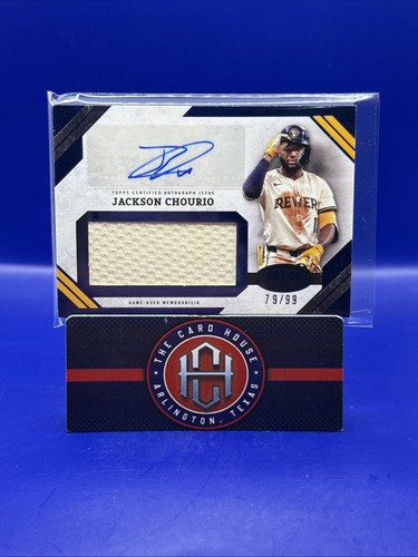 2025 Tier 1 Jackson Chourio Jumbo Relic Auto Blue /99 Brewers TT1 | eBay
