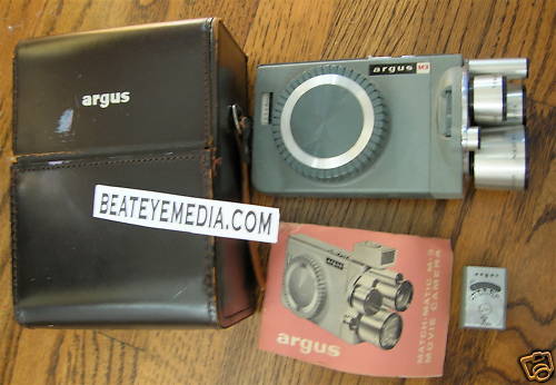 VINTAGE ARGUS M3 MOVIE CAMERA-8MM-NEAR MINT-FILM,KODAK,arri,photography ...
