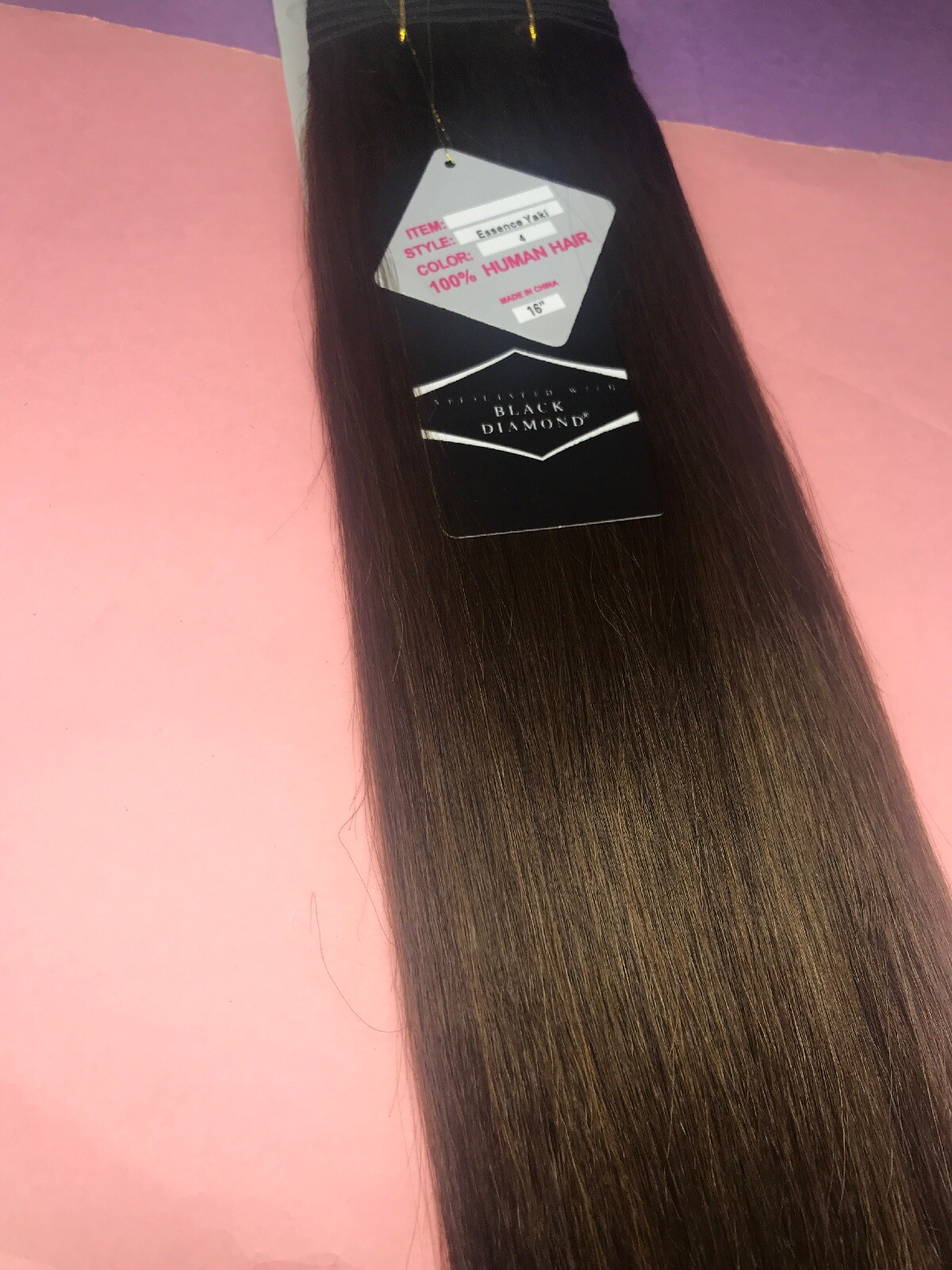 Onyx 100% Elite Human Hair Black Diamond _YAKI_16"_#4 842097060587| eBay