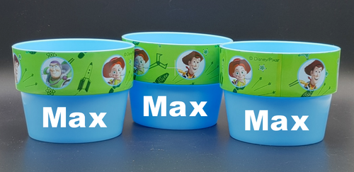Brand New Disney Toy Story Personalised Blue Planter Pots Garden Set Of ...