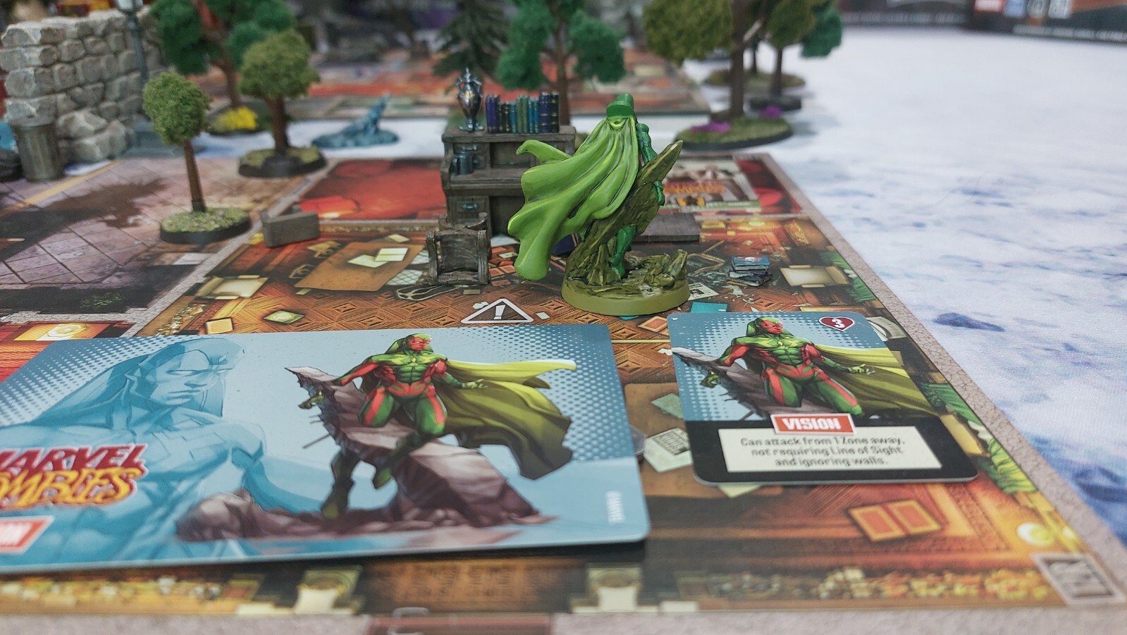 Cmon Games Marvel Zombies Zombicide Vision Painted with Cards | eBay