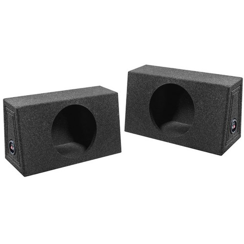 (2) QBomb 10 Inch Sealed Shallow Mount Slim 10" Truck Subwoofer Box ...