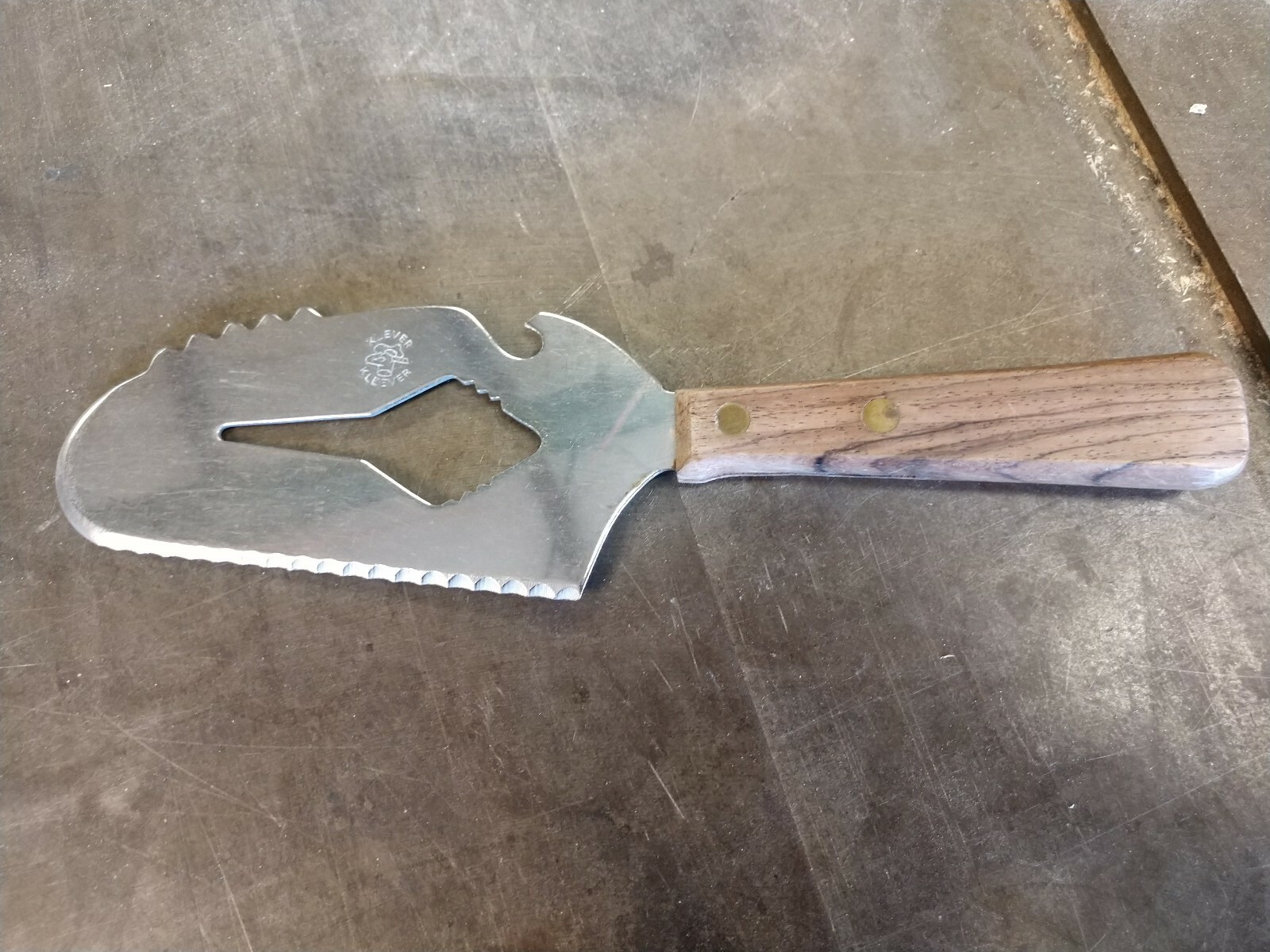 Klever Kleever Meat Cleaver BBQ Knife Tenderizer Bottle Opener Multi ...