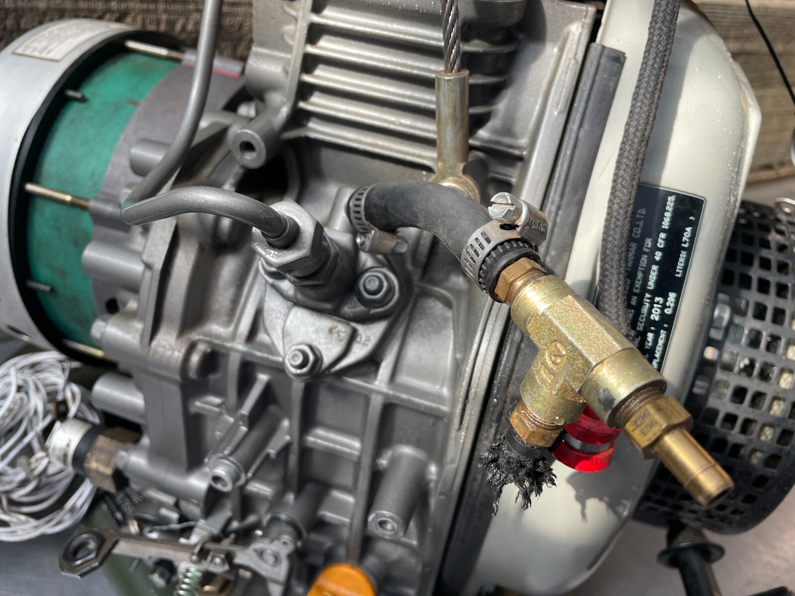 1317HR YANMAR ENGINE L70AE, L70 4.9kw w/ Starter, Muffler, Generator ...