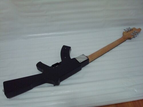 6 String Electric Guitar, Machine Gun Shape, Black /w Gig Bag | eBay