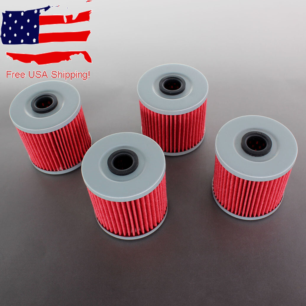 4pcs Oil Filter HF123 For Kawasaki KL250 KL600 KL650 KLR650 KLX650 1977 ...