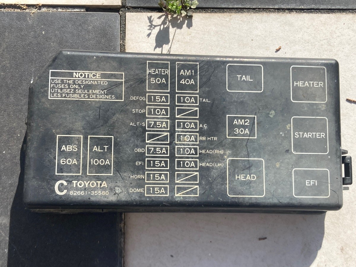 1998 Toyota 4runner Fuse Box Diagram