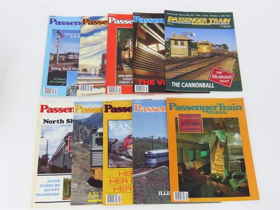 LOT of 162 Passenger Train Journal Magazines 1970's - 1990's | eBay