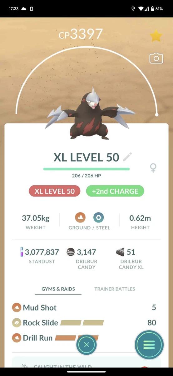 Pokemon Excadrill Evolution Chart