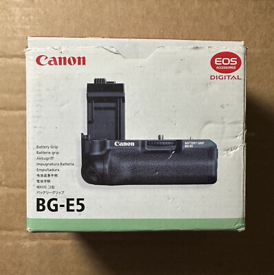 OEM Canon BG-E5 Vertical Battery Grip For EOS Rebel 450D 500D 1000D ...