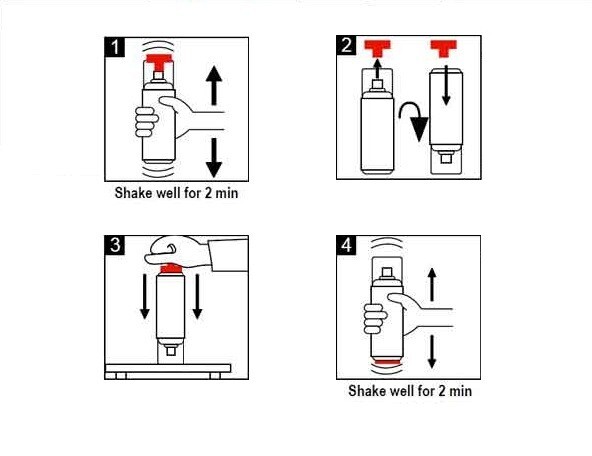 MITSUBISHI P26 ORIENT RED 400ml Aerosol BASECOAT Spray Paint Kit ...