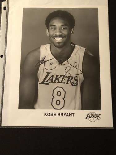 2002 Los Angeles Lakers Kobe Bryant Signed Autograph Photo Letter ...