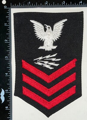 USN US Navy Radioman Petty Officer 1st Class BLUE Rate Patch | eBay