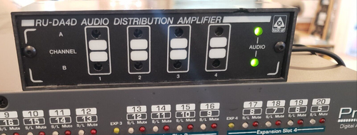 RDL RU-DA4D Mono/Stereo Distribution Amplifier w/ Power Supply | eBay