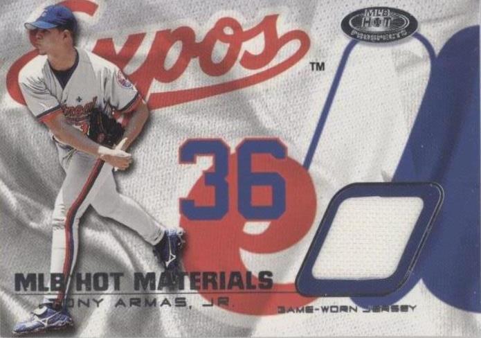 2002 Fleer Hot Prospects - Mlb Hot Materials Tony Armas #HM-TA (MEM ...