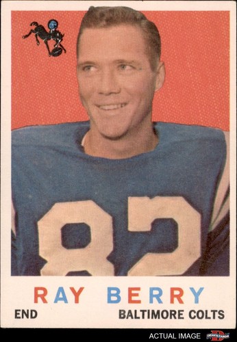 1959 Topps #55 Raymond Berry Colts HOF SMU 7 - NM | eBay