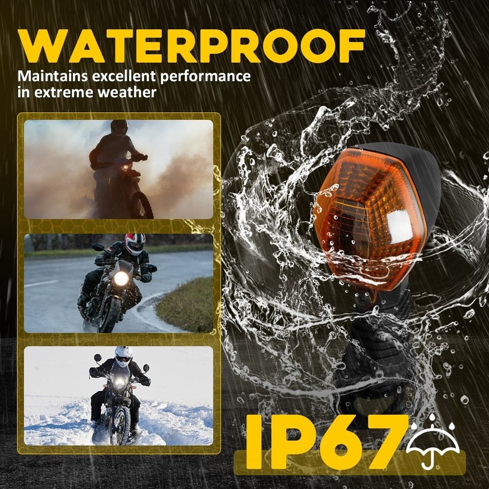 2x Front Rear Amber Turn Signal Light Halogen For Suzuki SV 650S DL650 ...