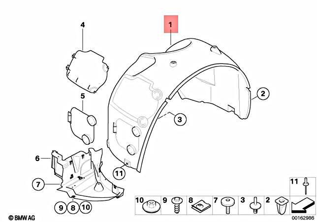 Genuine BMW E85 E86 Wheel Liner Splash Shield Right Front OEM ...