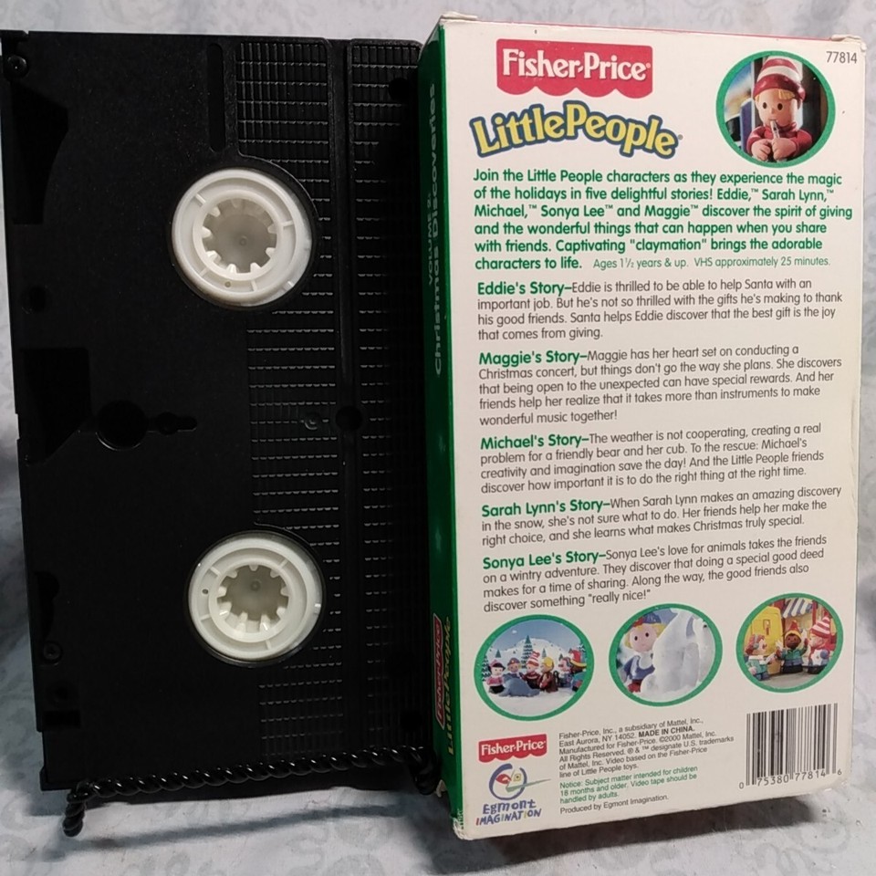 Fisher Price Little People Volume 2: Christmas Discoveries VHS (2000 ...