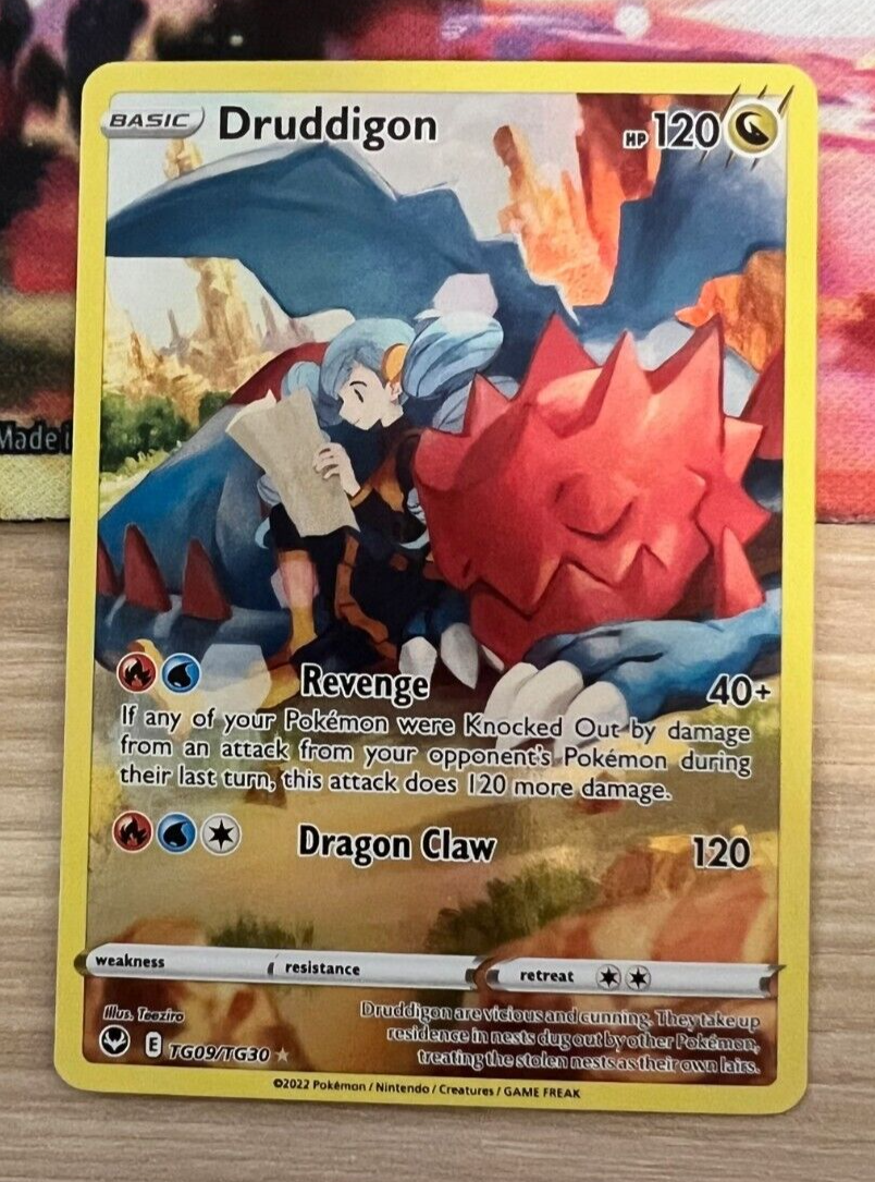 Druddigon TG09/TG30 Ultra Rare Silver Tempest Pokemon TCG | eBay
