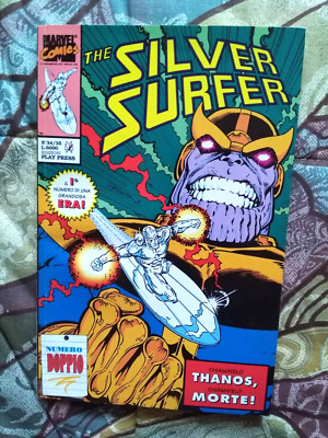 SILVER SURFER 34 35 THANOS REBIRTH INFINITY GAUNTLET ITALIAN EDITION ...