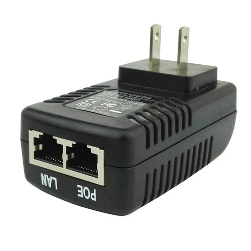 12V 1A POE Power Supply Injector Ethernet CCTV Module Network Adapter ...