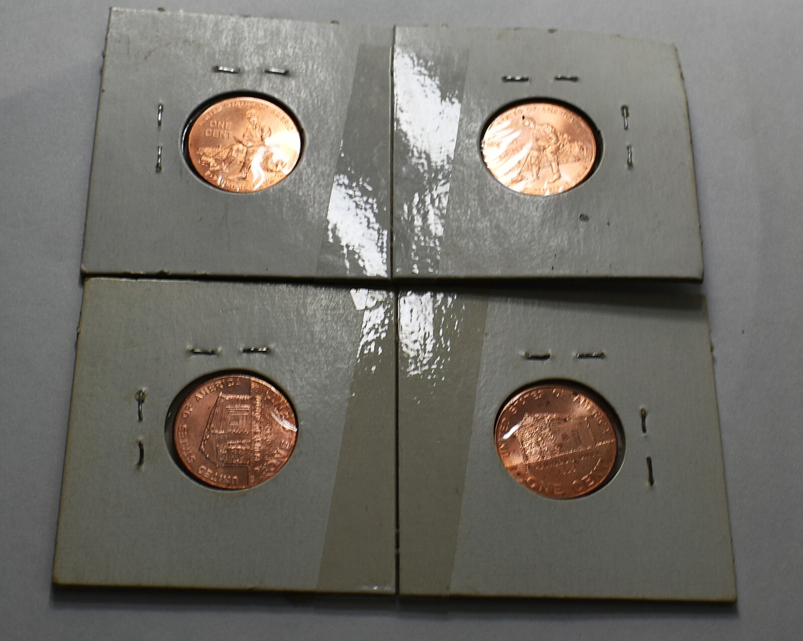 2009 P&Ds UNCIRCULATED LINCOLN PENNY 4 Coins FORMATIVE YEARS & LOG ...