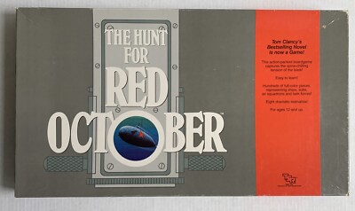 1988 THE HUNT FOR RED OCTOBER TSR BOARD GAME, TOM CLANCY, COMPLETE ...