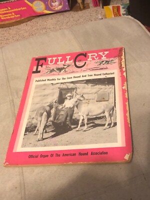 Vintage FULL CRY Coon Hound Tree Dog Magazine August 1966 Raccoon ...