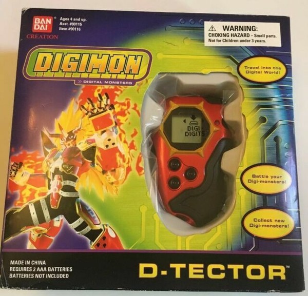 2002 Bandai Digimon Digivice D-scanner D-tector Takuya Red Black ...