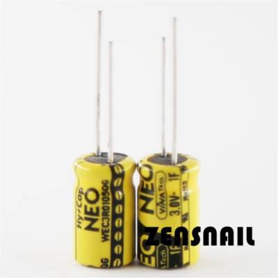 10PCS 3V 1F 3V1F WEC3R001055QG Supercapacitor Farad Capacitor 8mm*13mm ...