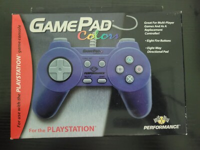 Performance Gamepad Controller P-1151 For Sony PlayStation - Blue | eBay