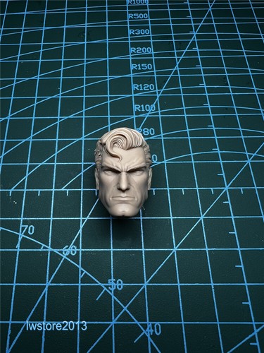 1:6 Superman Clark Kent Head Sculpt Carved For 12" Male Action Figure ...