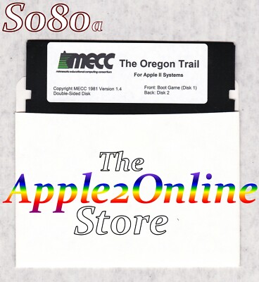 🍎 MECC The Oregon Trail for Apple II+ IIe IIc IIGS - NEW Disk v1.4 | eBay