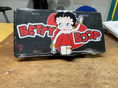 Novelty License Plate Betty Boop Cartoon Metal New In Wrapper | eBay