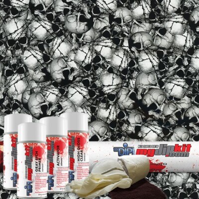 MYDIPKIT Hydro Dipping Water Transfer Print KIT DD-938 Wired Skulls | eBay
