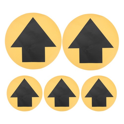 5 Sheets Directional Floor Warning Stickers Safety Arrow Markers | eBay
