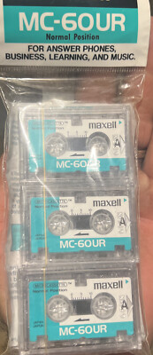 Maxwell Micro Cassette Tapes MC-60UR (3 Pack) | eBay