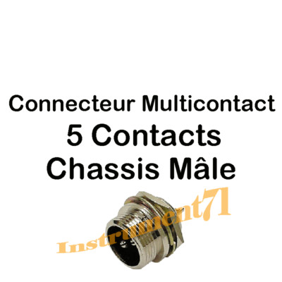 1 Prise pour Chassis Multicontacts 5 Pôles Tension 50 Volt 0,5 Ampéres | eBay