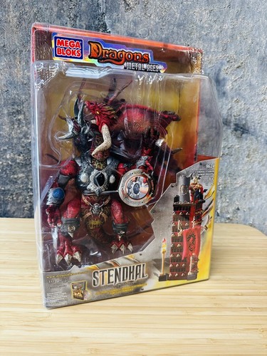 New Mega Bloks Dragons Metal Ages Stendhal Red Dragon Figure WORKS | eBay
